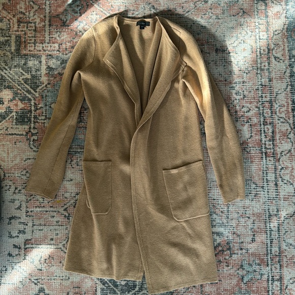 J. Crew | Sweaters | J Crew Tan Long Cardigan Sweater Six Xxsxs | Poshmark